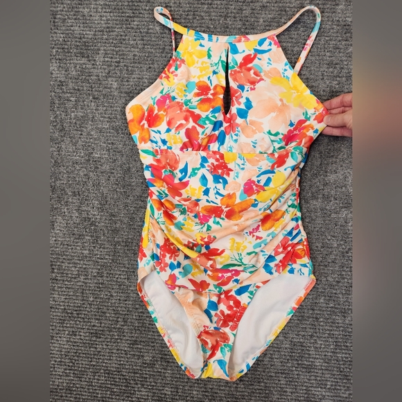 Ellen Tracy | Swim | Ellen Tracy Swimsuit Bright Floral Print One Piece ...